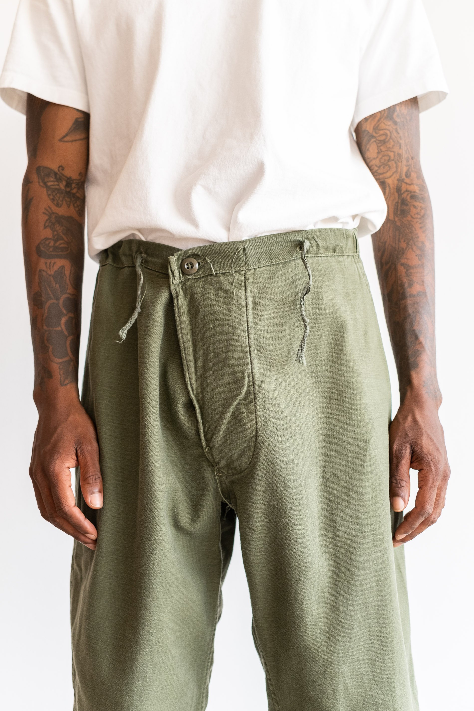 Vintage Drawstring Pants - Army | Garmentory