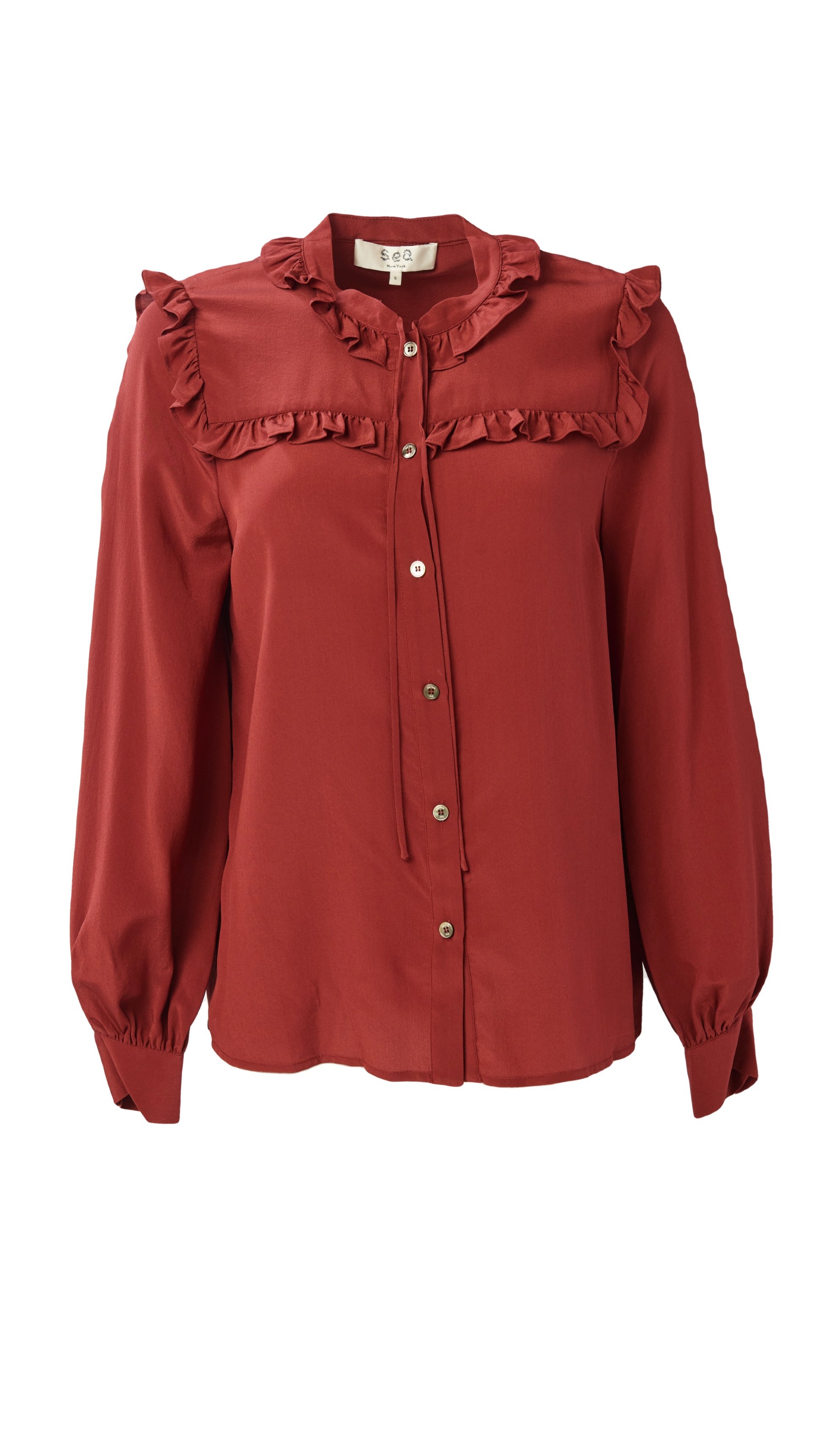 Sea NY Sabrina Top - Brick | Garmentory