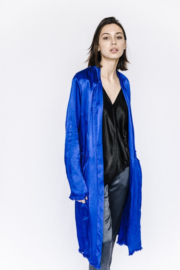 Jaga Long Electric Blue Duster | Garmentory