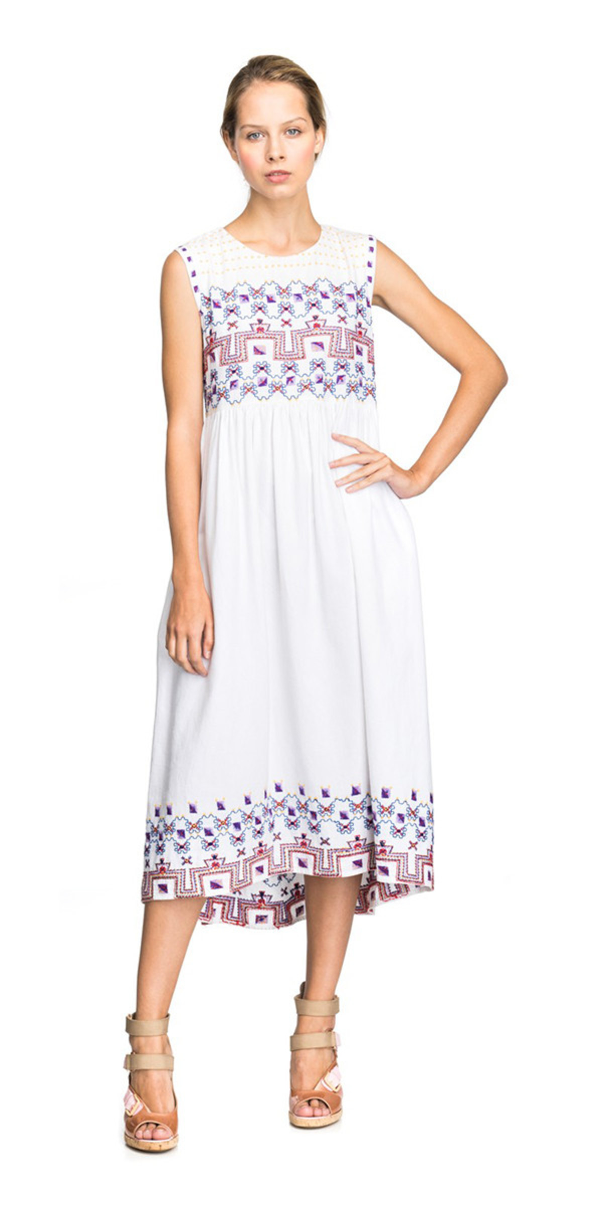 SUNO EMPIRE WAIST MAXI DRESS | Garmentory