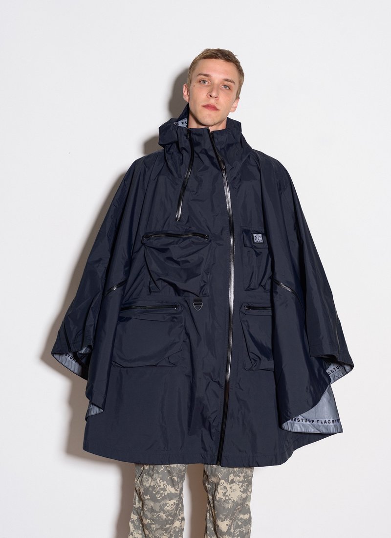 Flagstuff "3M Nylon Poncho" - Black | Garmentory