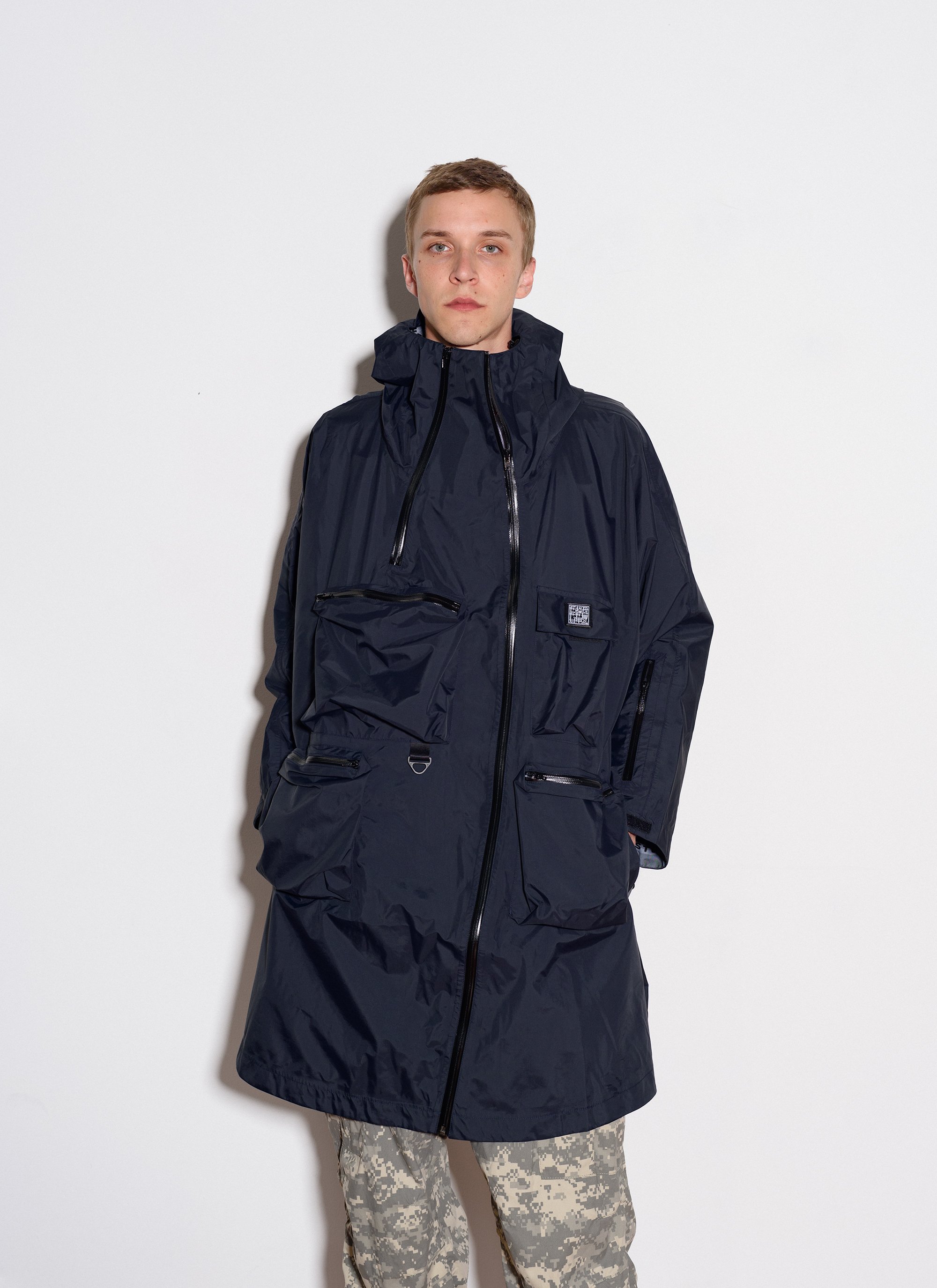 Flagstuff "3M Nylon Poncho" - Black | Garmentory