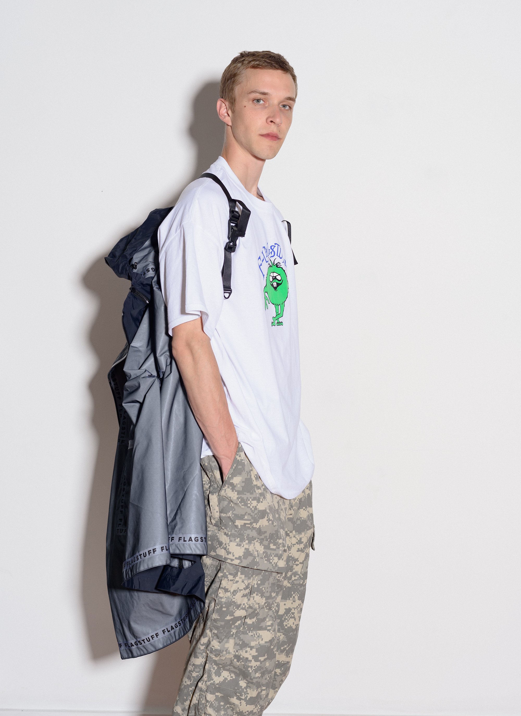 Flagstuff "3M Nylon Poncho" - Black | Garmentory