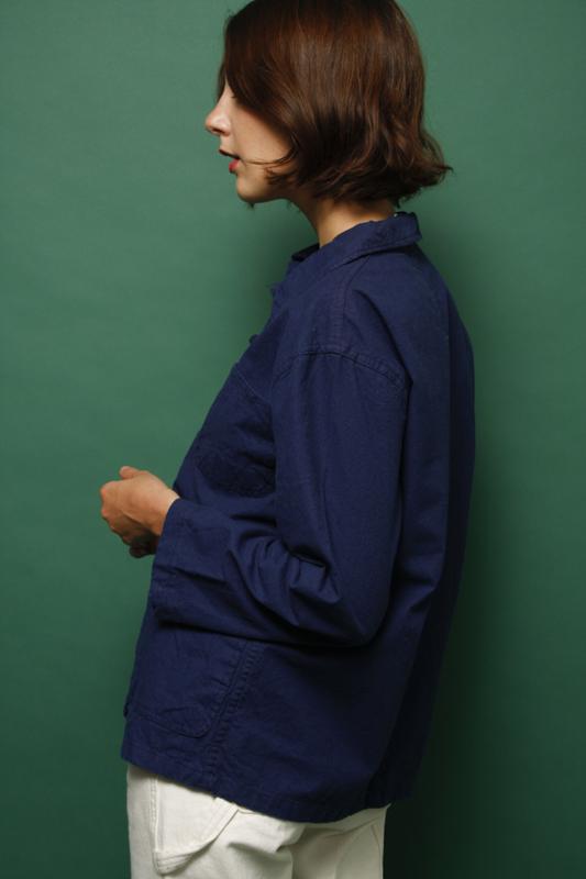 VINTAGE 1940’S CHINESE WORK JACKET - NAVY | Garmentory