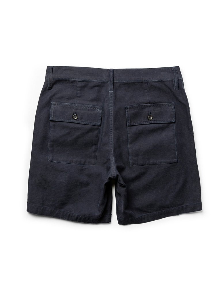 Taylor Stitch The Trail Short - Navy Slub Sateen | Garmentory