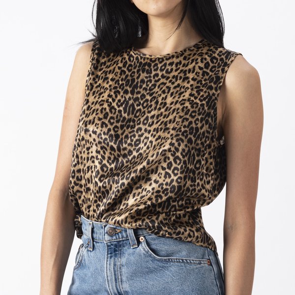 Vintage Silk Tank - Leopard Print | Garmentory