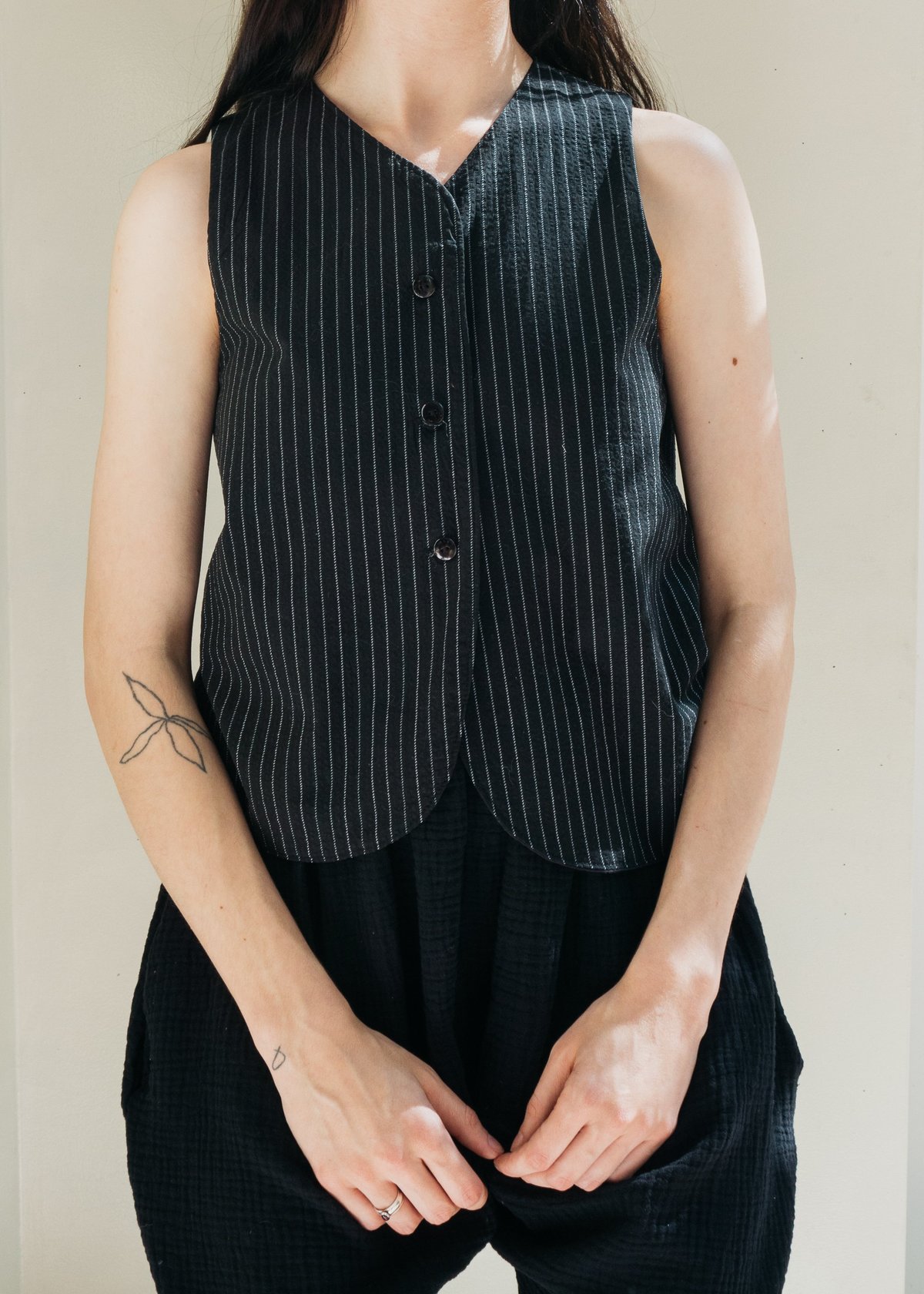 BEATA Design Studio Robin Vest - Black | Garmentory