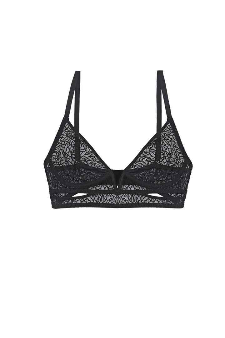 Else Zoe Soft Cut Out V Bra | Garmentory