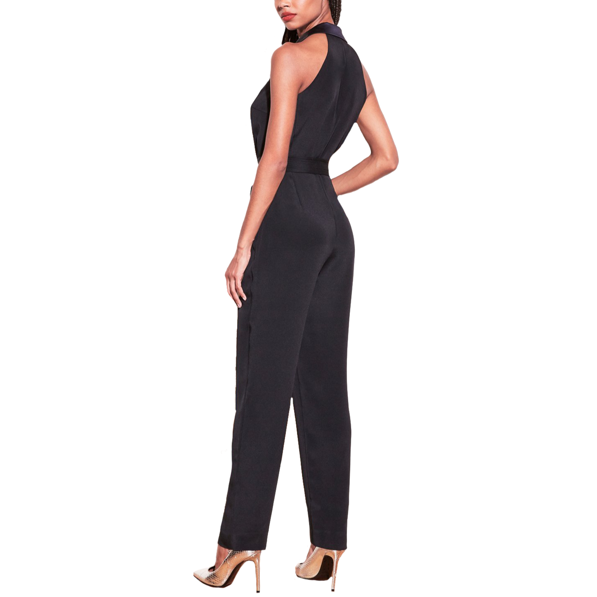 fleur du mal Tuxedo Jumpsuit - Black | Garmentory
