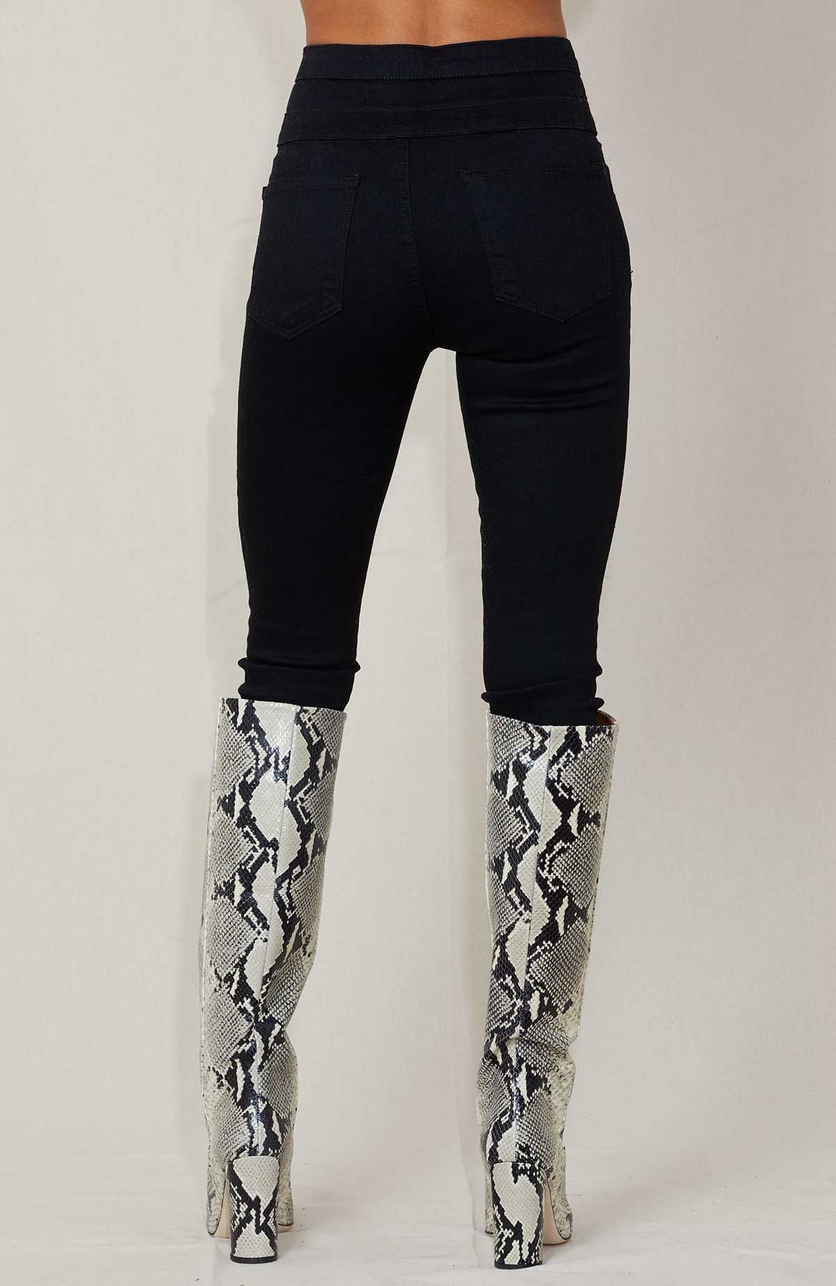 Paris Texas Python Print 100 Heel Boot - JEANS | Garmentory