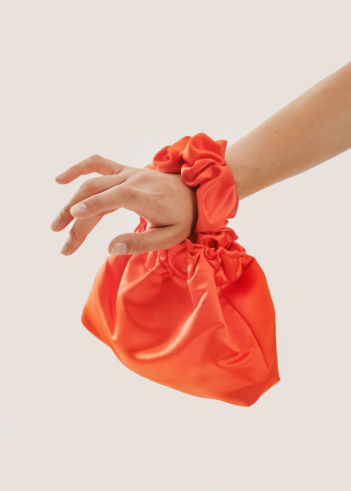 Bronze Age Halo Scrunchie Bag - Orange | Garmentory