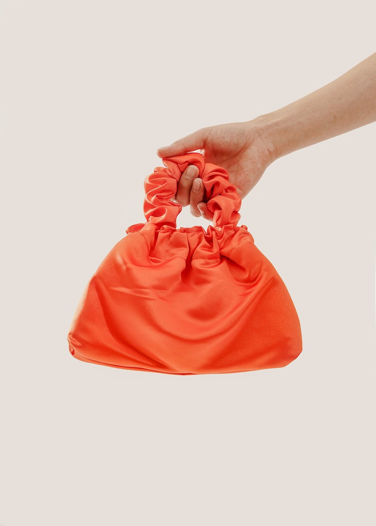 Bronze Age Halo Scrunchie Bag - Orange | Garmentory