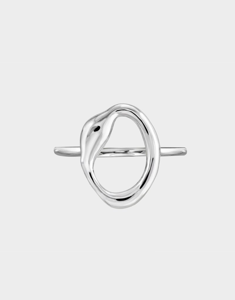 Modern Weaving Organic Oval Ring - Sterling Silver | Garmentory