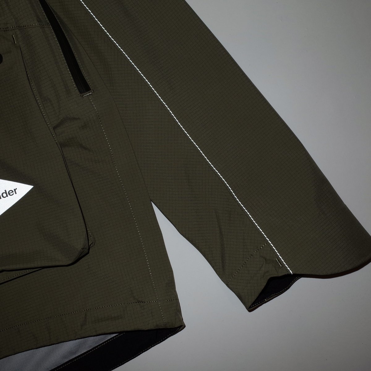 And Wander E Vent Dropping Pocket Rain Jacket - Khaki | Garmentory