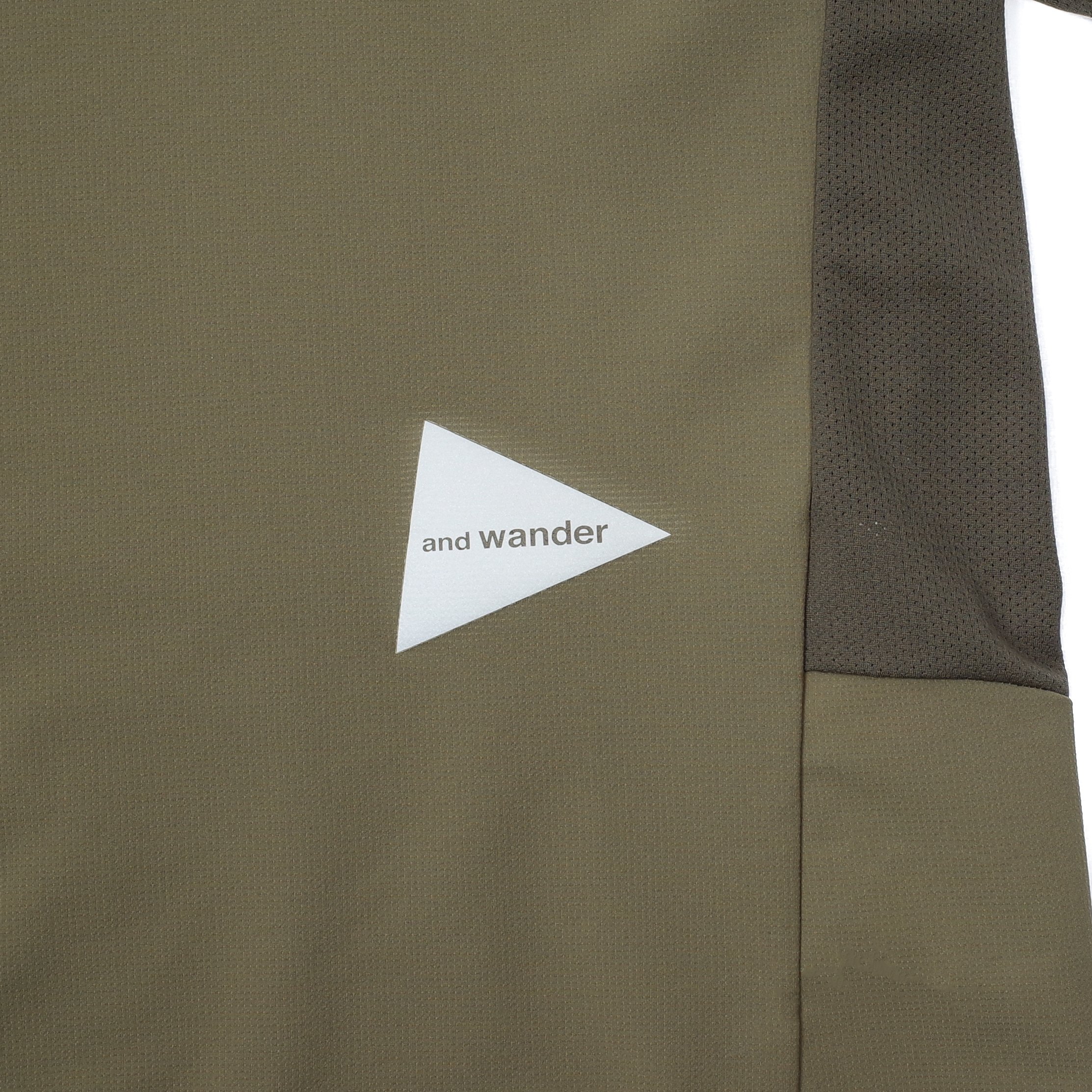 And Wander Hybrid Base Layer Short Sleeve Tee - Khaki | Garmentory
