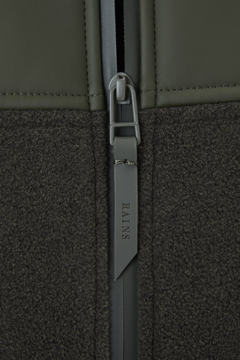 Rains Fleece Zip Puller - Green | Garmentory