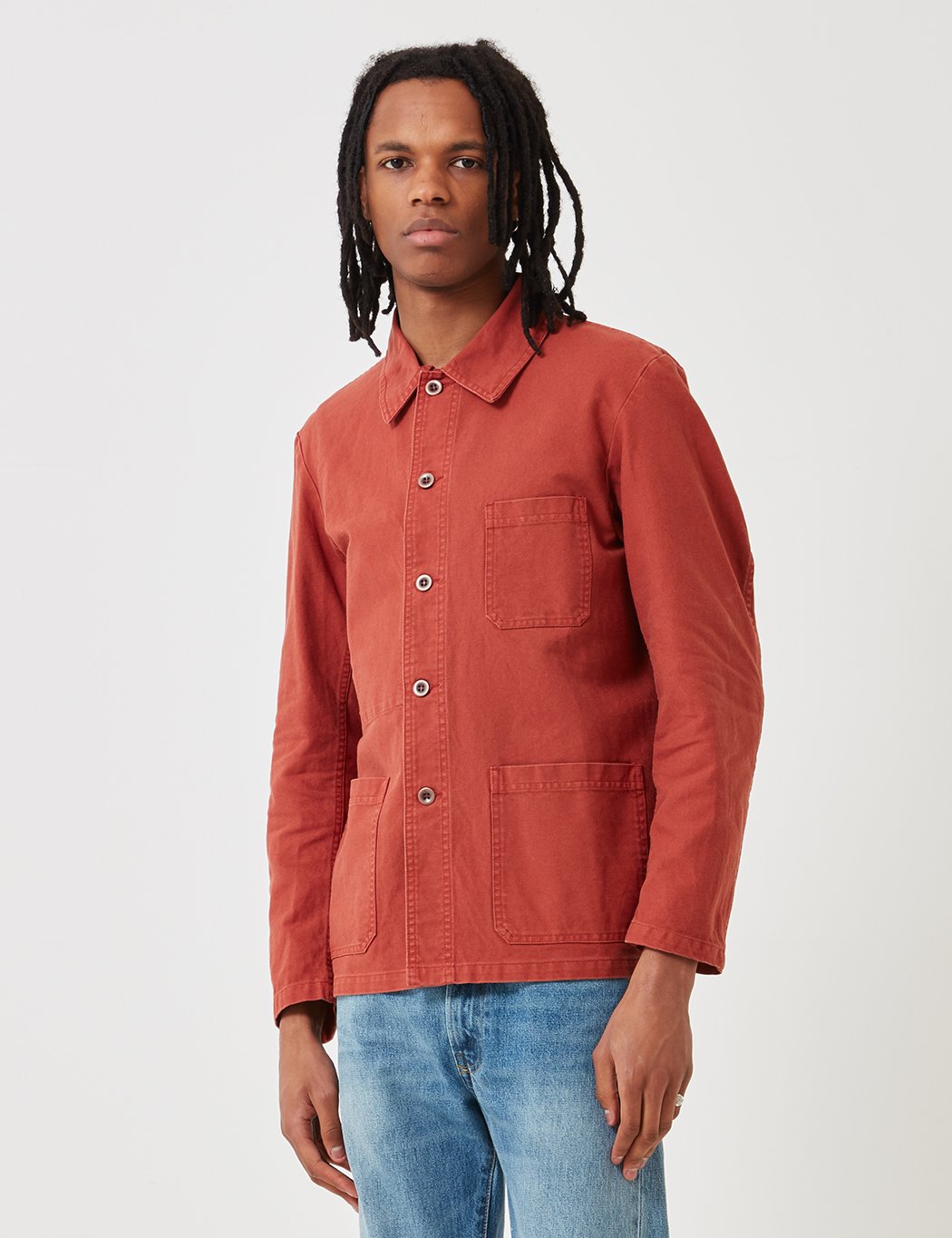 Vetra French Workwear Jacket - Quince Red | Garmentory