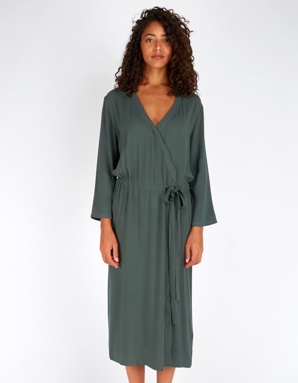 First Rite Crossover Dress Jade | Garmentory