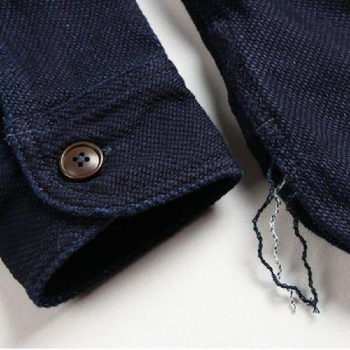 Momotaro Jeans Heavy Dobby Work Shirt - Indigo | Garmentory