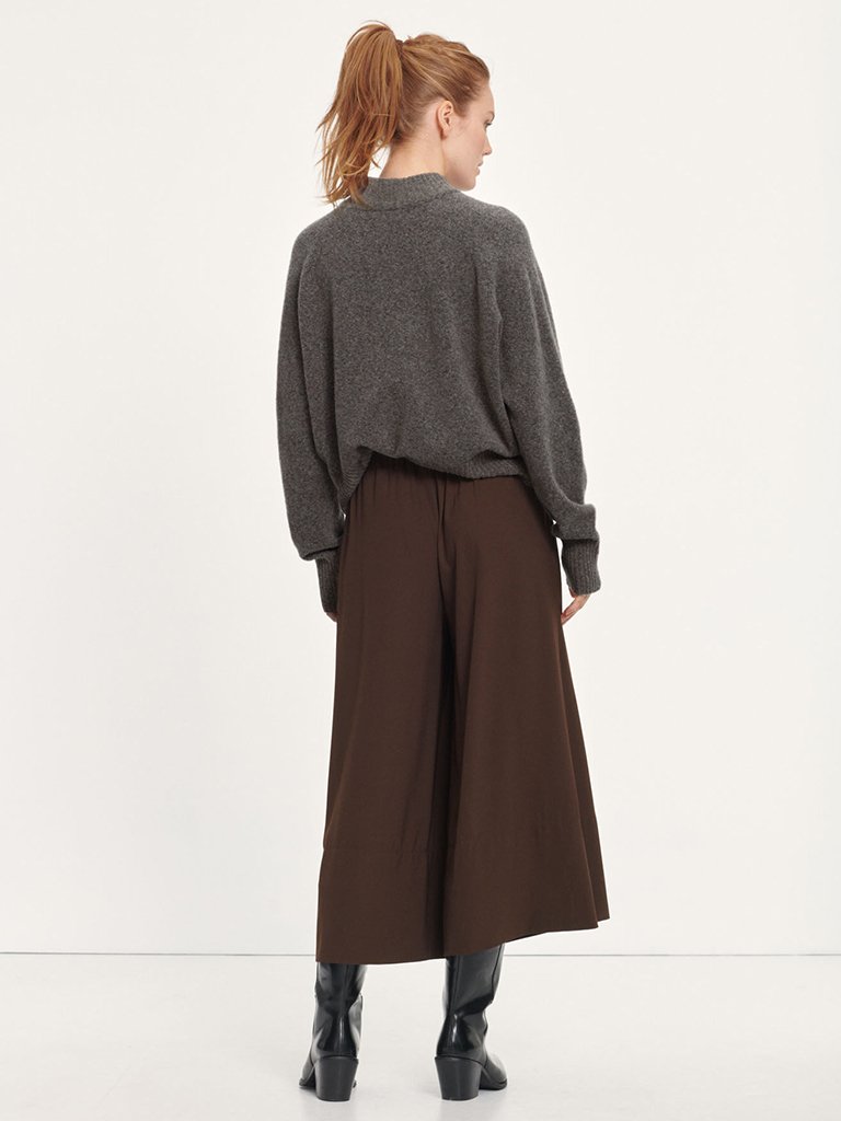 Samsoe Samsoe Francis Crew Knit in Warm Grey Mel | Garmentory