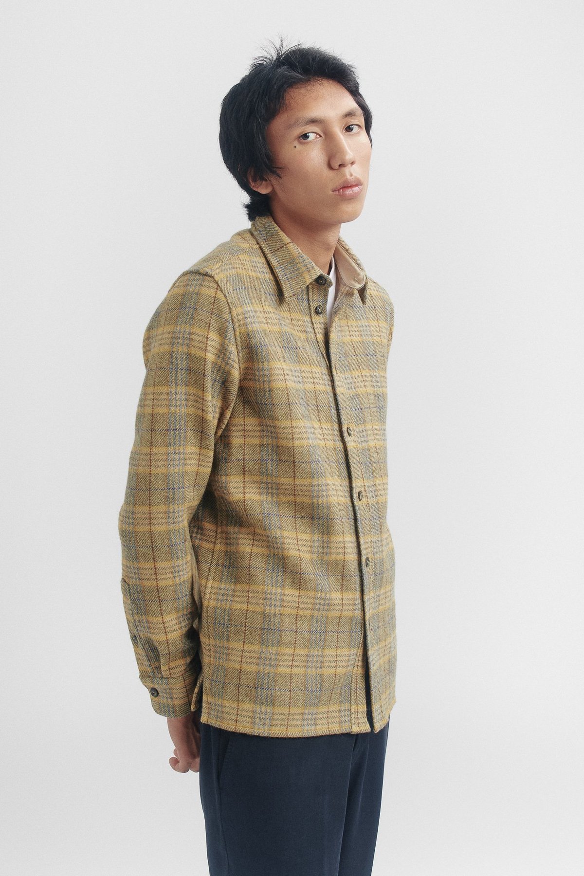 A Kind of Guise Dullu overshirt - golden hour check | Garmentory
