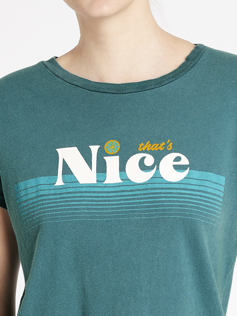 Mother Denim The Boxy Goodie Goodie Tee - That's Nice | Garmentory