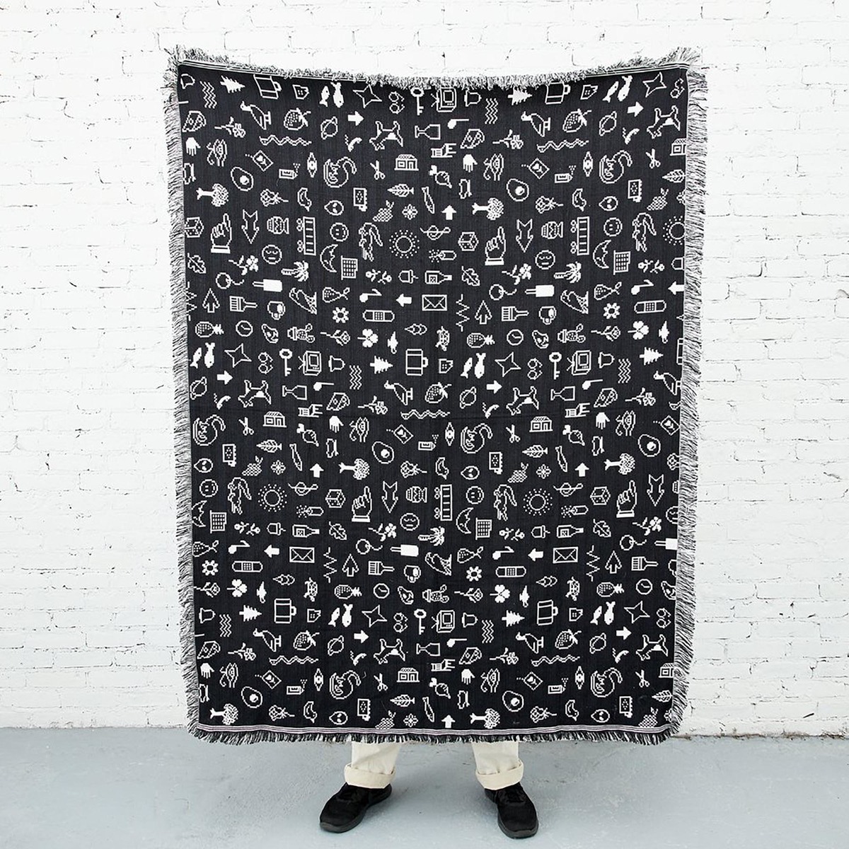 Areaware Cairo Throw - Black/white | Garmentory
