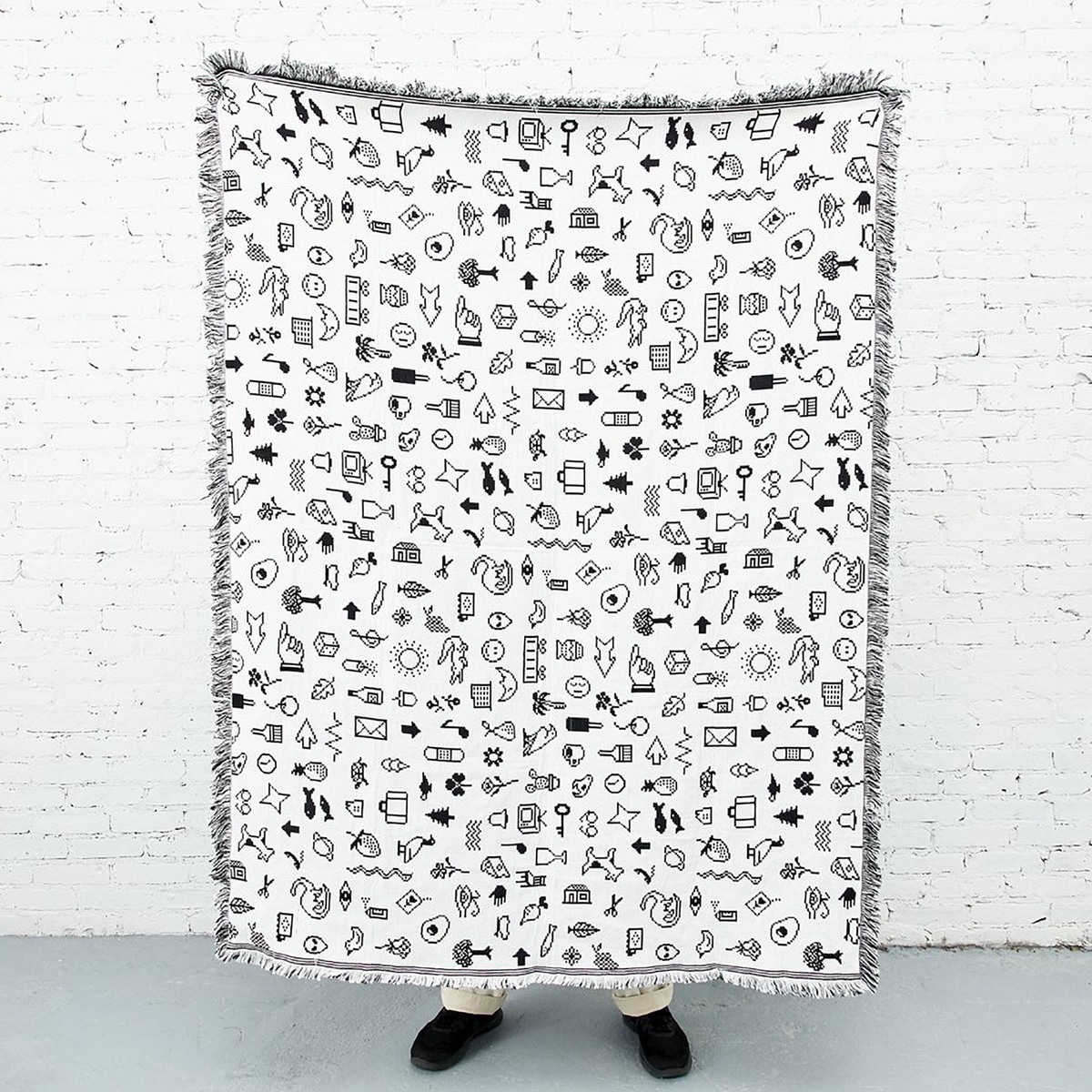 Areaware Cairo Throw - Black/white | Garmentory