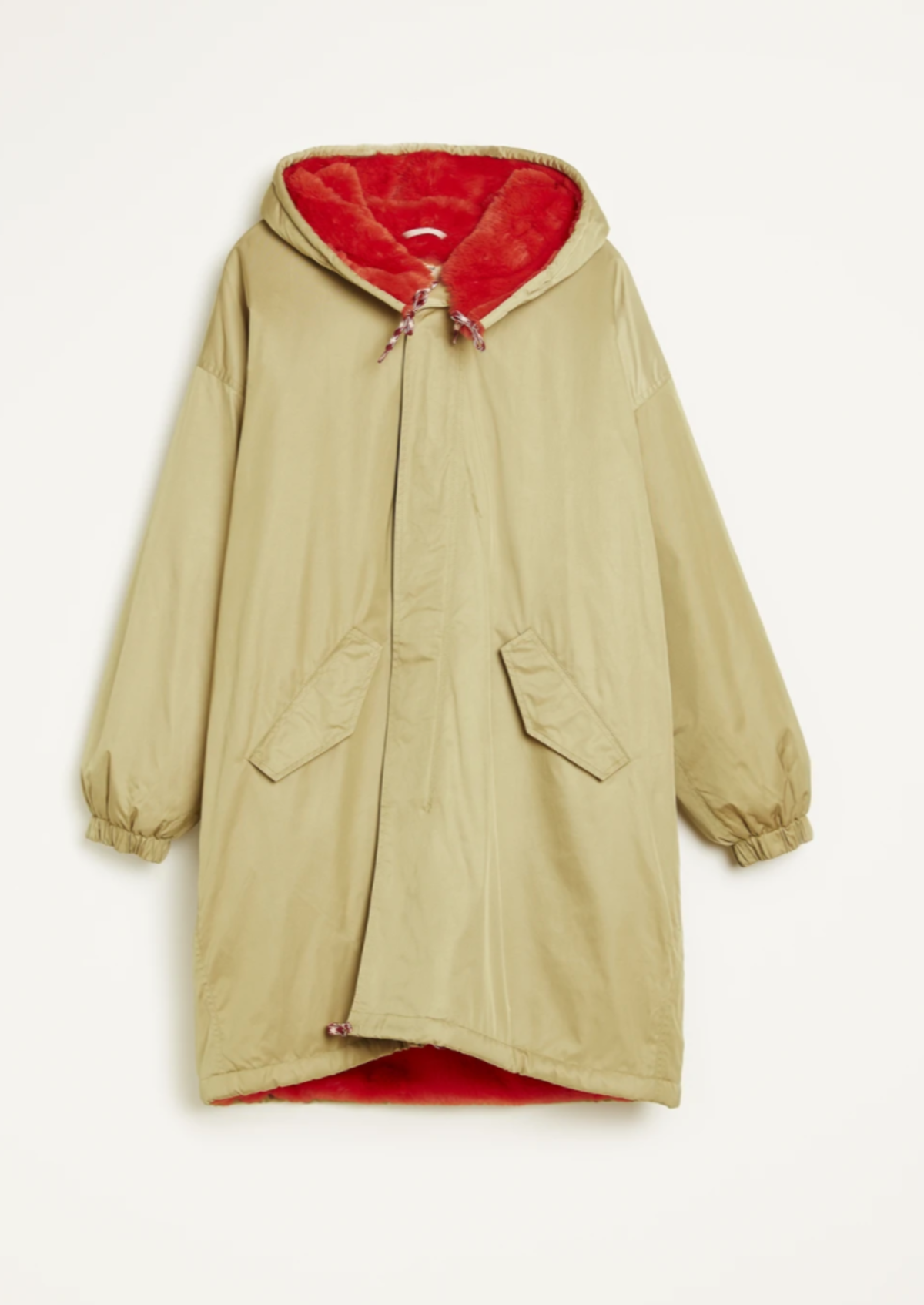 Bellerose Laos Coat - Tan/Red | Garmentory
