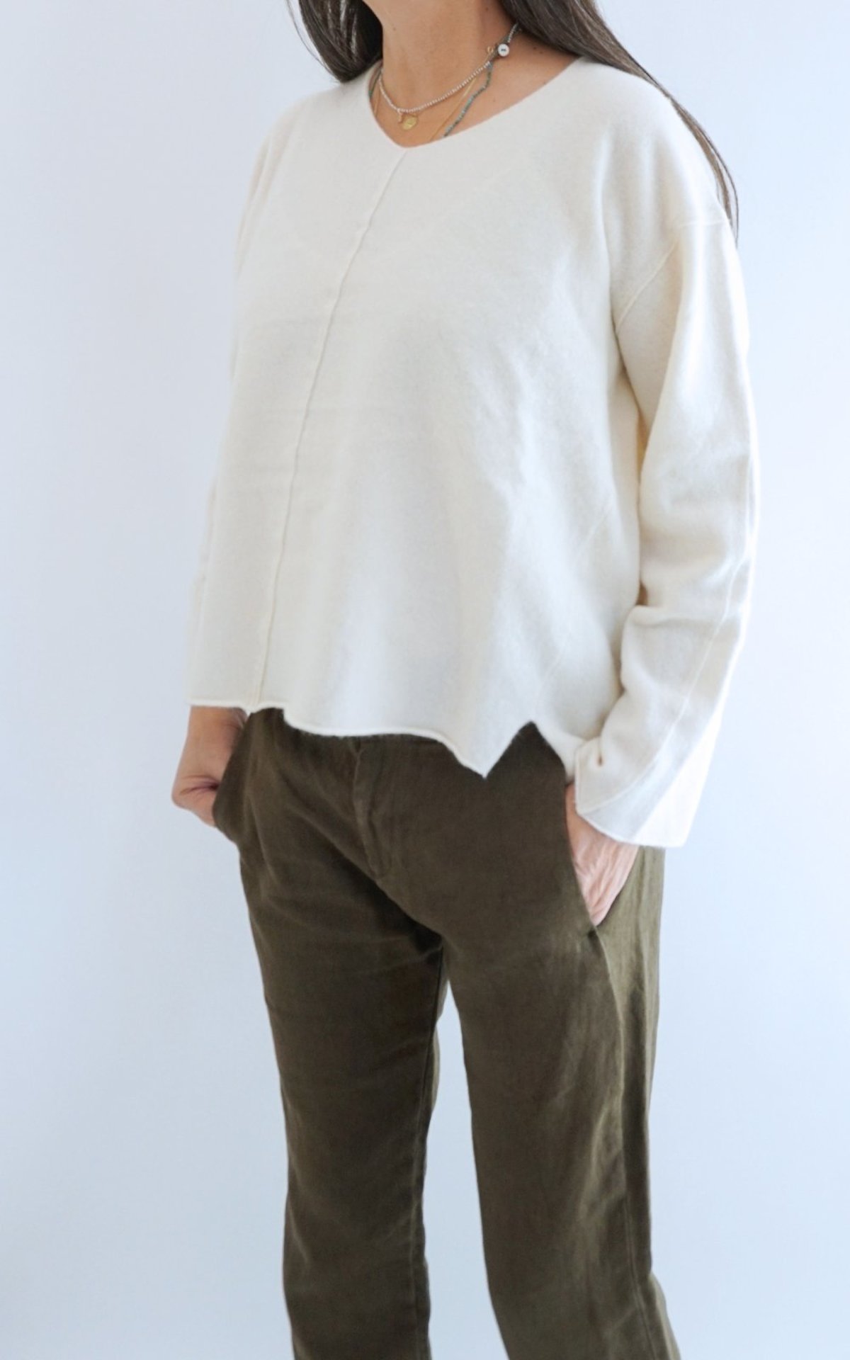 MJ WATSON V Neck - Natural | Garmentory