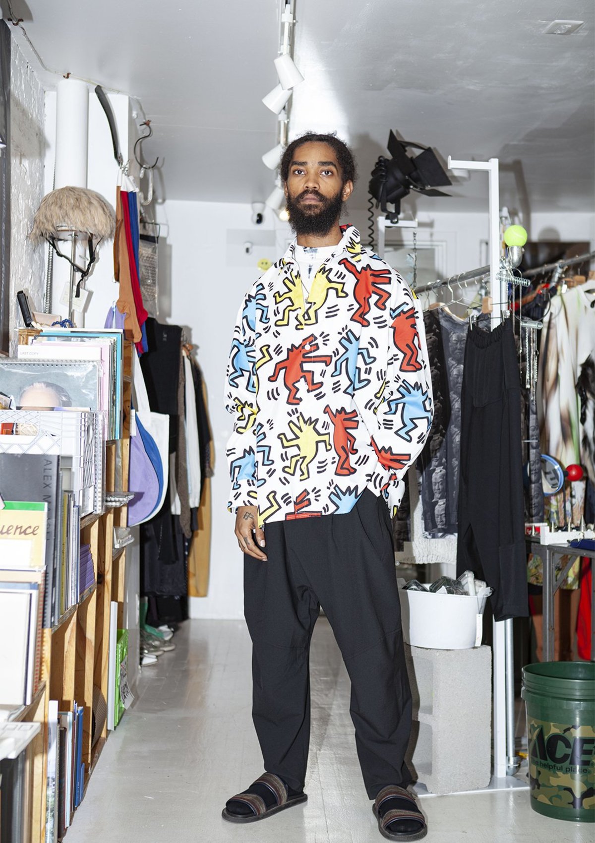 tudes Studio ILLUSION KEITH HARING - WHITE | Garmentory