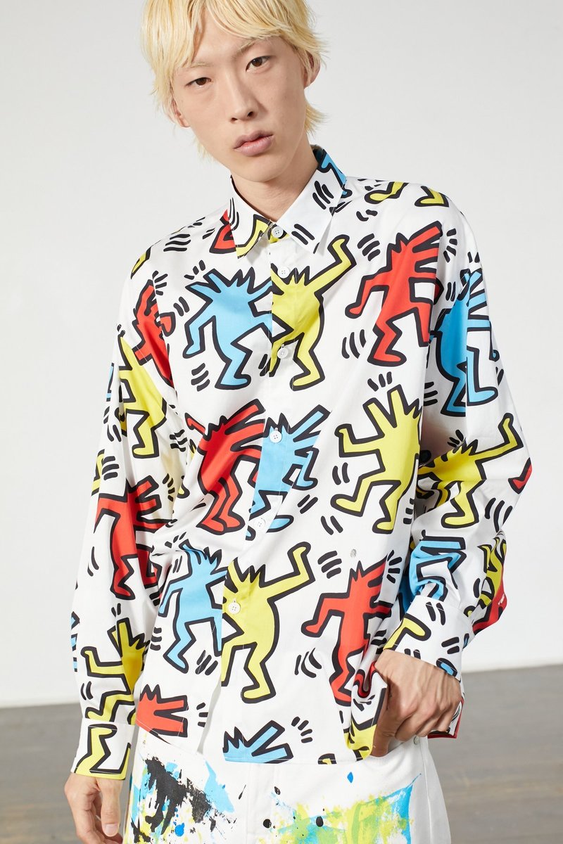 tudes Studio ILLUSION KEITH HARING - WHITE | Garmentory