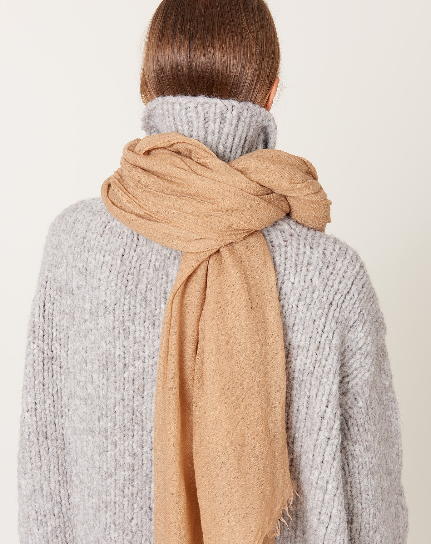 Destin Iris Scarf - Camel | Garmentory