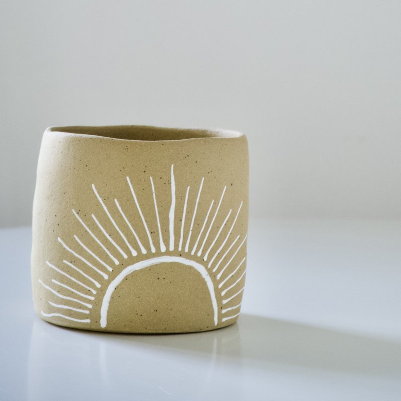 Kelsey Melville Ceramics Sunshine Planter - Goldstone | Garmentory