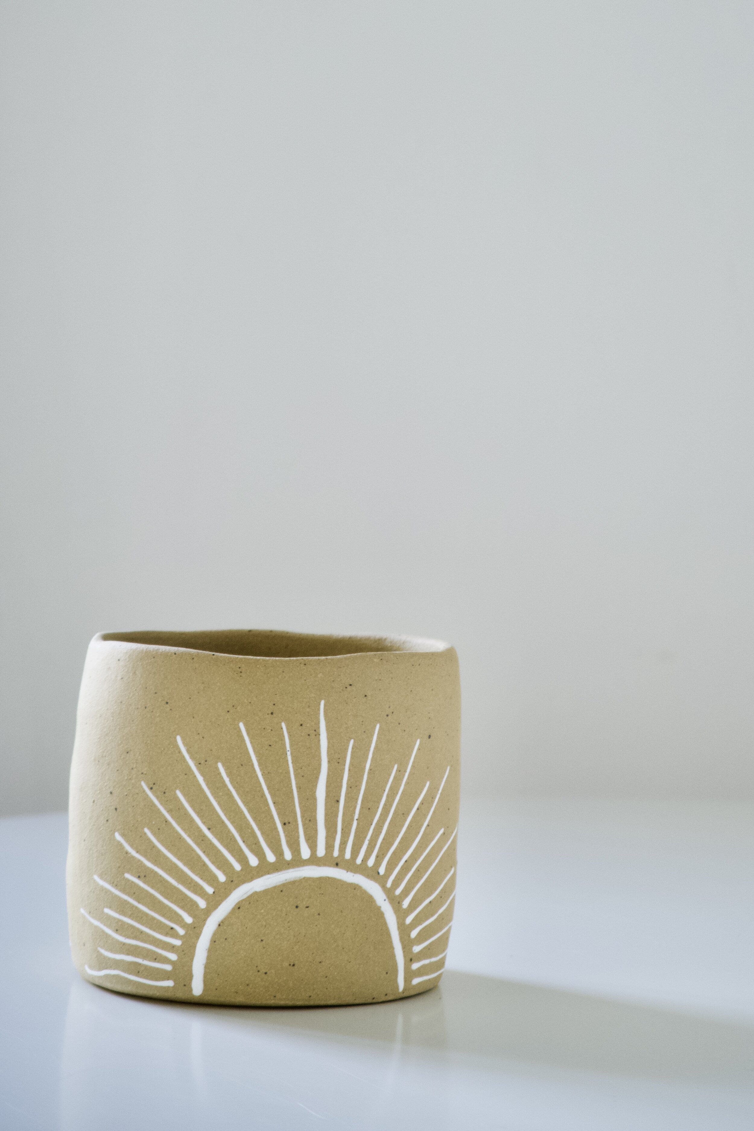Kelsey Melville Ceramics Sunshine Planter - Goldstone | Garmentory