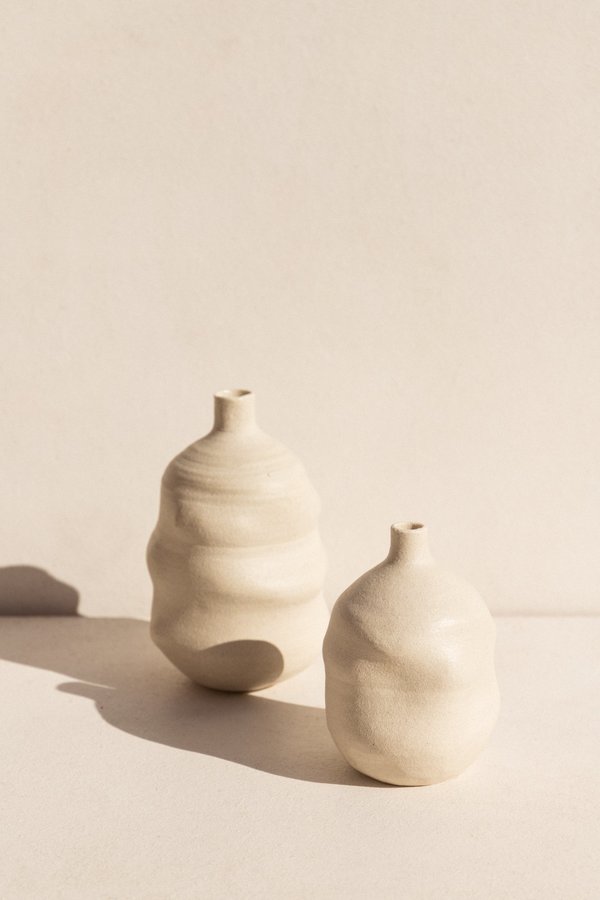 Eun Ceramics Curved Vase Small | Garmentory