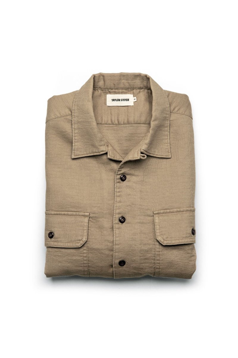 Taylor Stitch Corso Shirt - Khaki Double Cloth | Garmentory