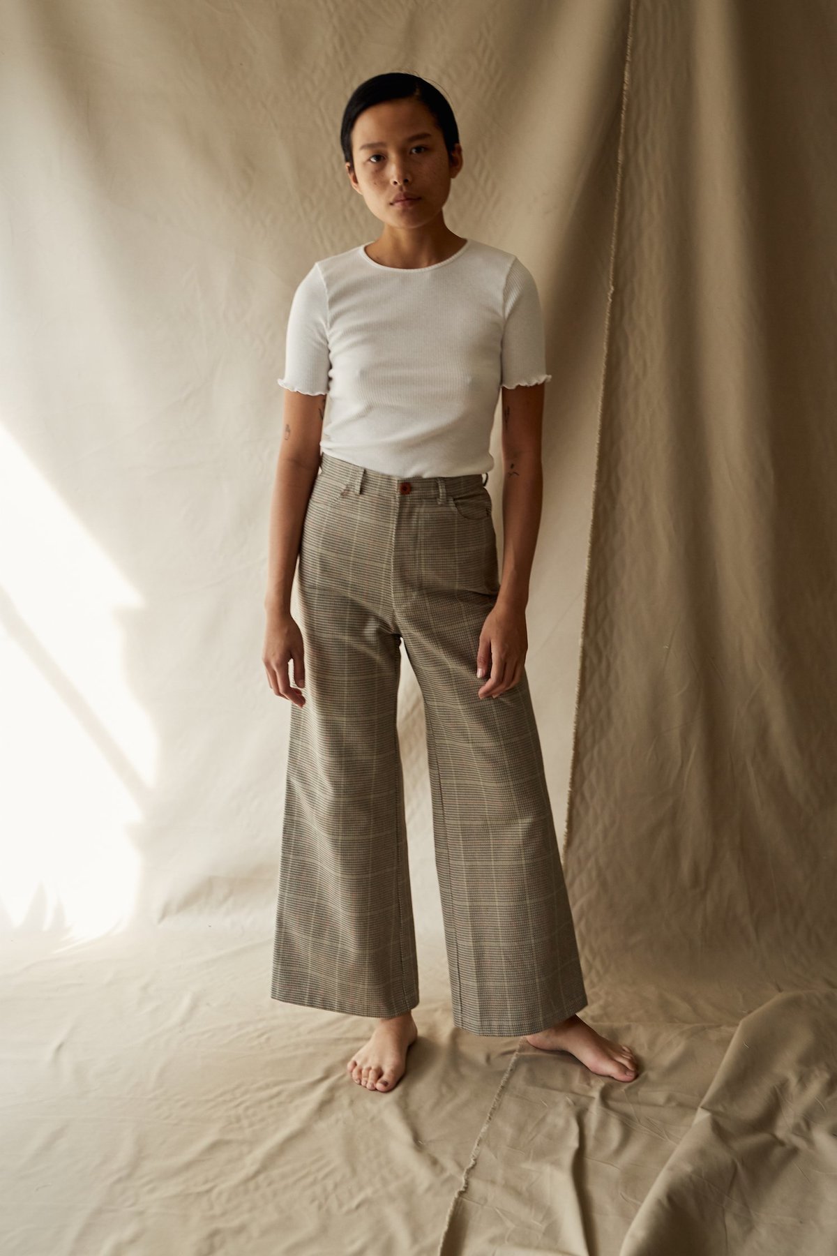 SELVA / NEGRA plaid ollie pant - cocina plaid | Garmentory