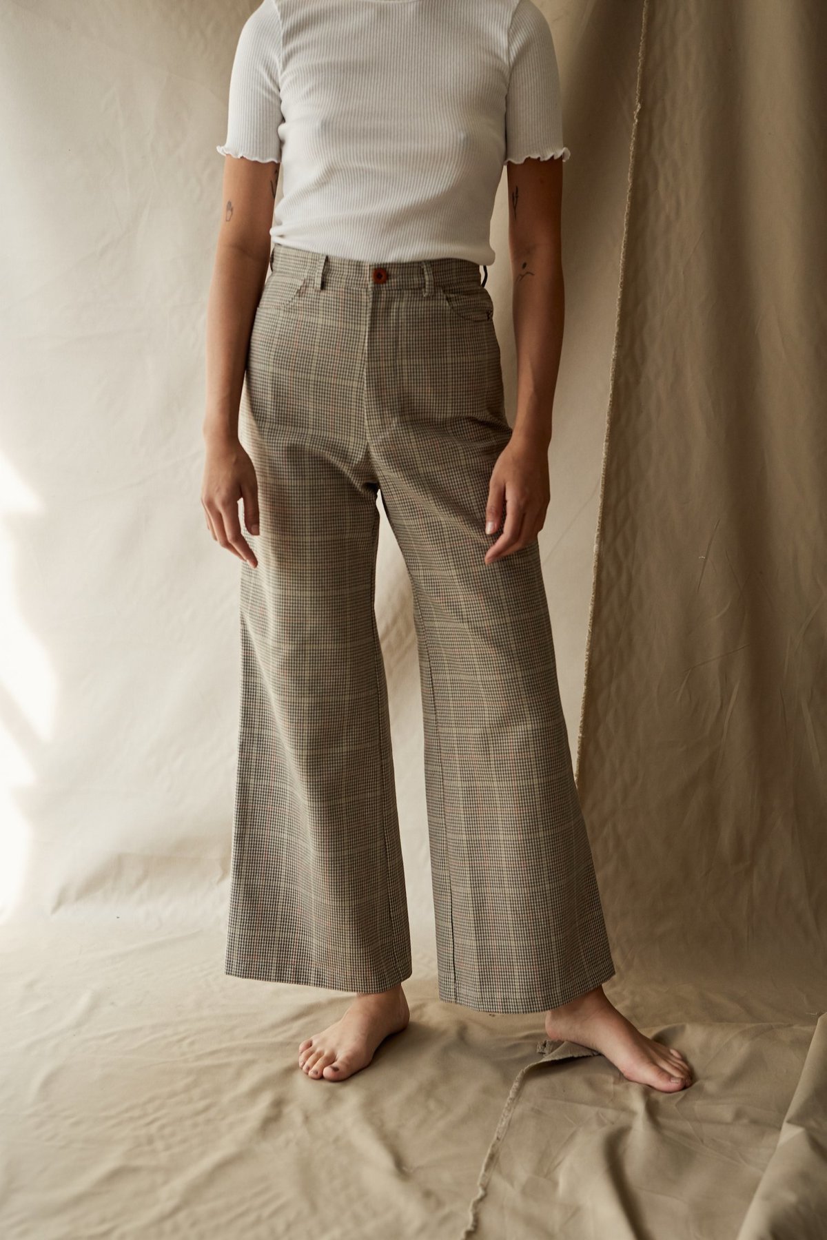 SELVA / NEGRA plaid ollie pant - cocina plaid | Garmentory