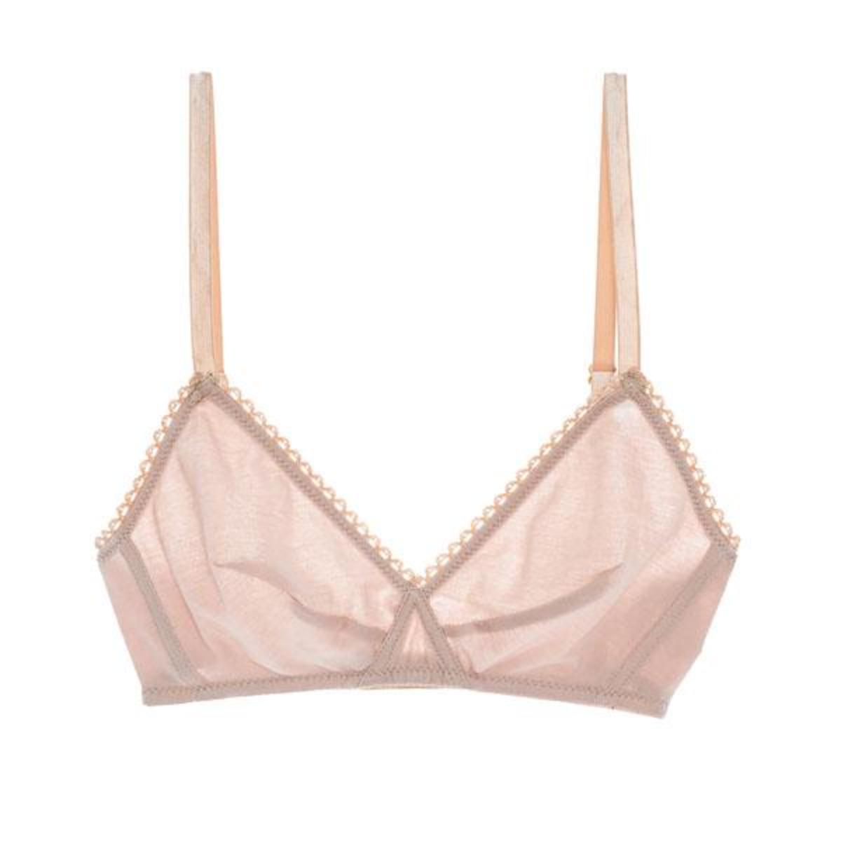 Araks Antonia Cotton Wireless Bralette - Beige | Garmentory