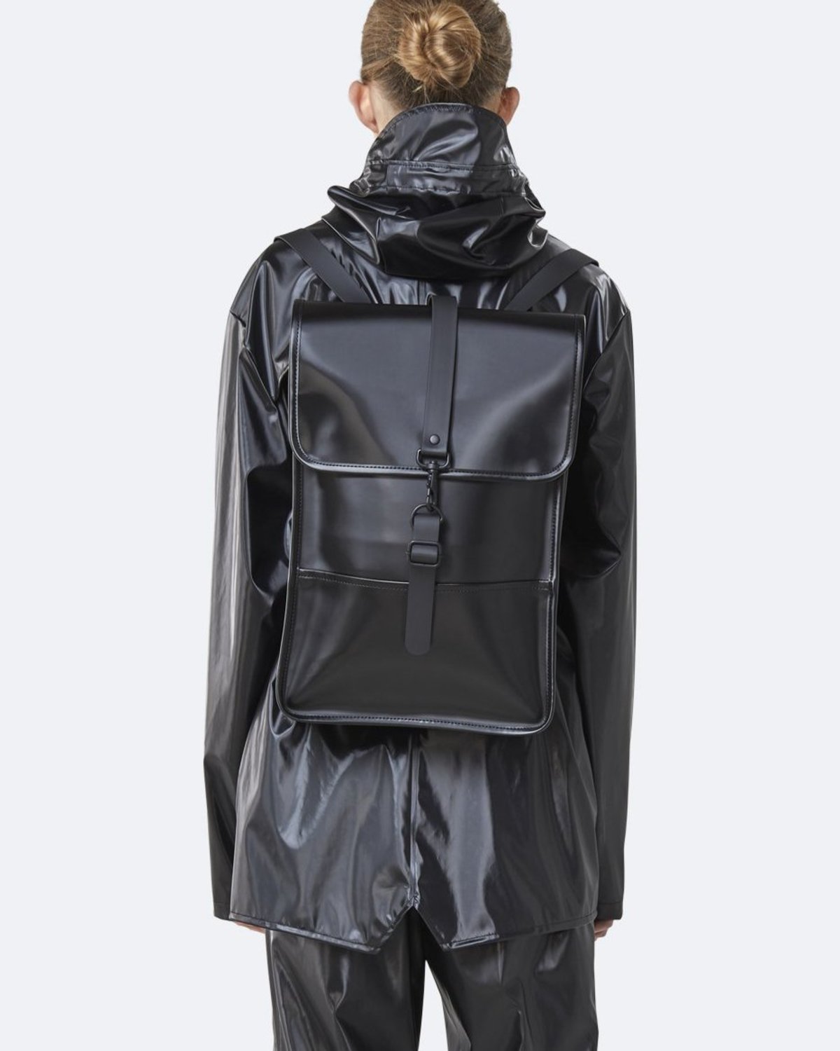 Rains Mochila Mini Backpack - Shiny Black | Garmentory