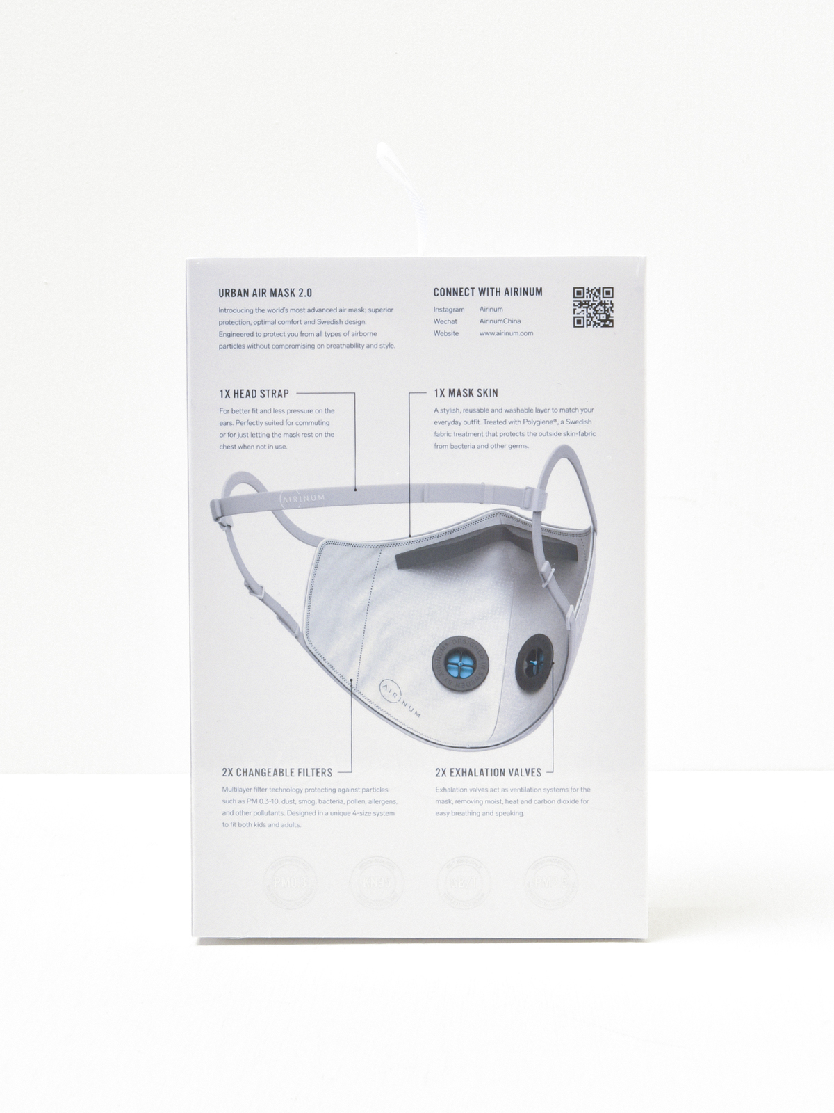 airinum Urban Air Mask 2.0 - Quartz Grey | Garmentory
