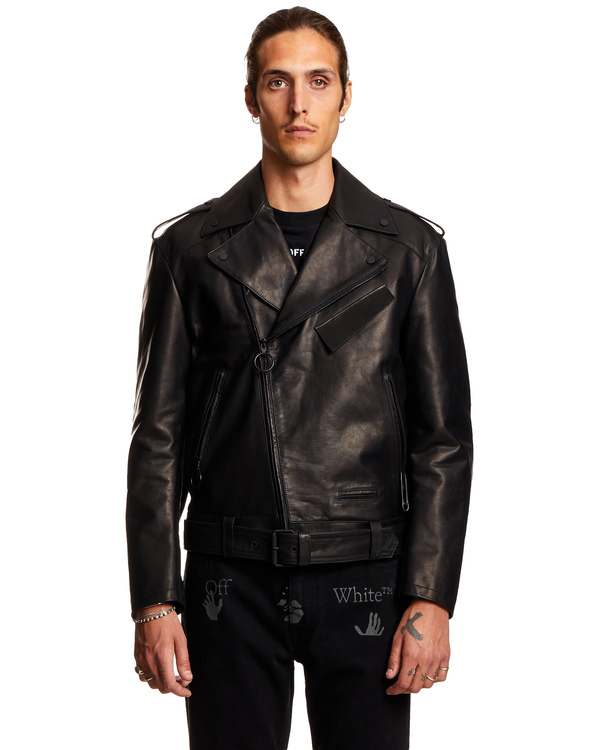Off-White OW Logo Biker Jacket | Garmentory