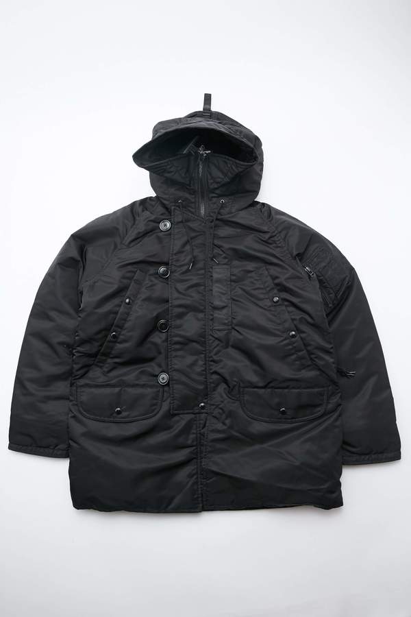 Beams Plus MIL Type-N3B Down Jacket - Black | Garmentory