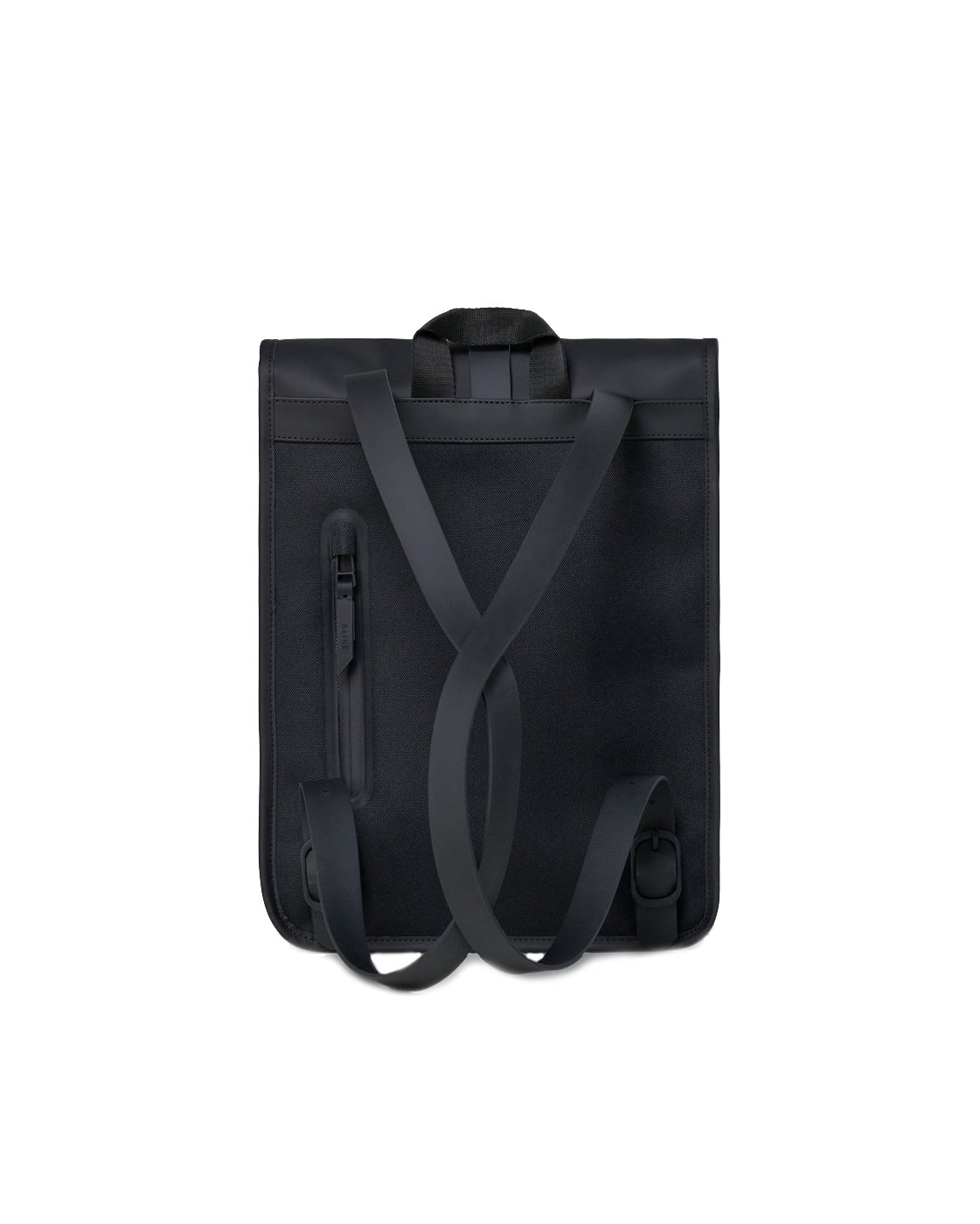RAINS ROLLTOP MINI backpack - BLACK | Garmentory