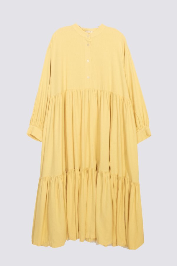 Black Crane Tent Dress - Custard | Garmentory