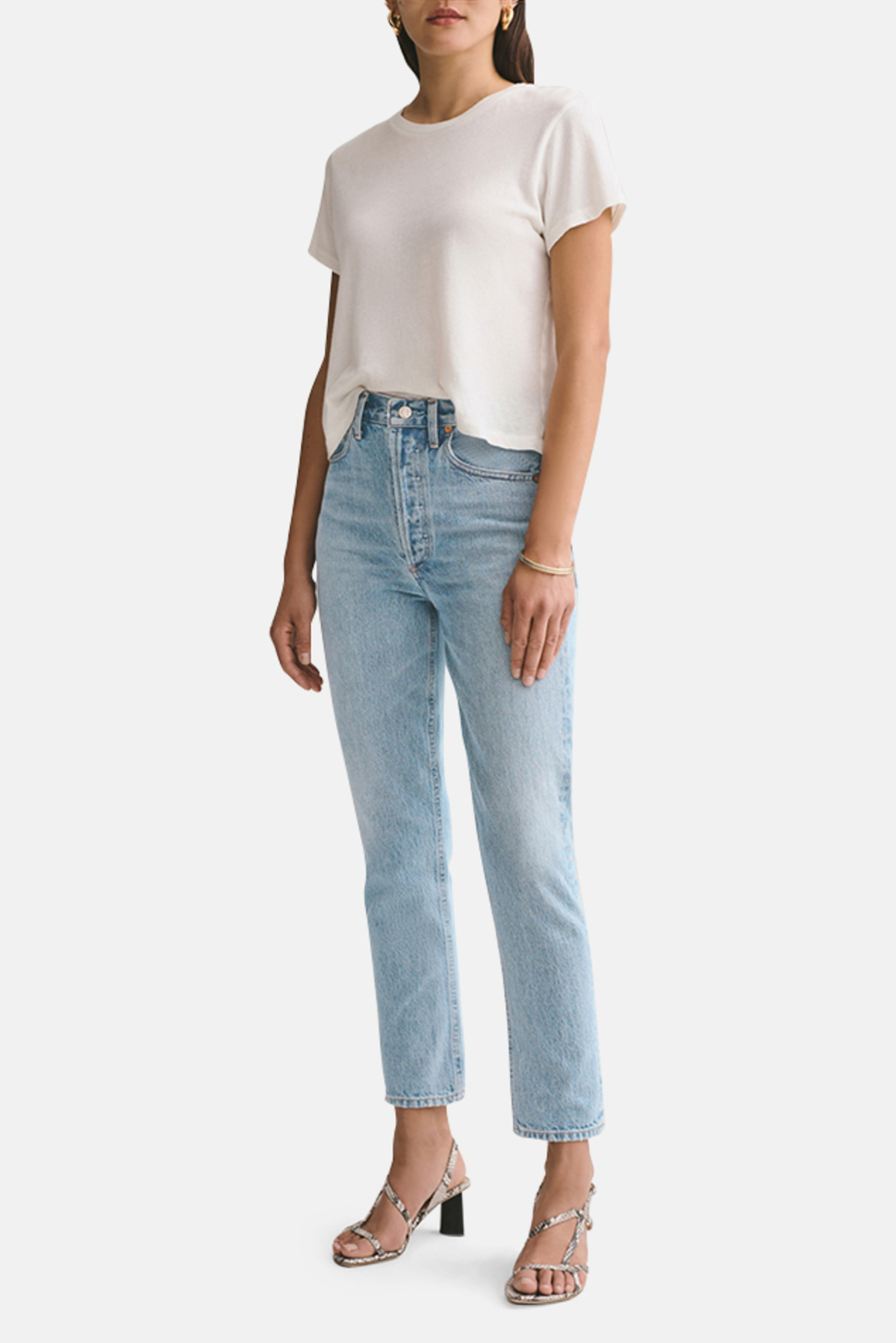 Agolde Riley High Rise Straight Crop Pants - Renewal | Garmentory