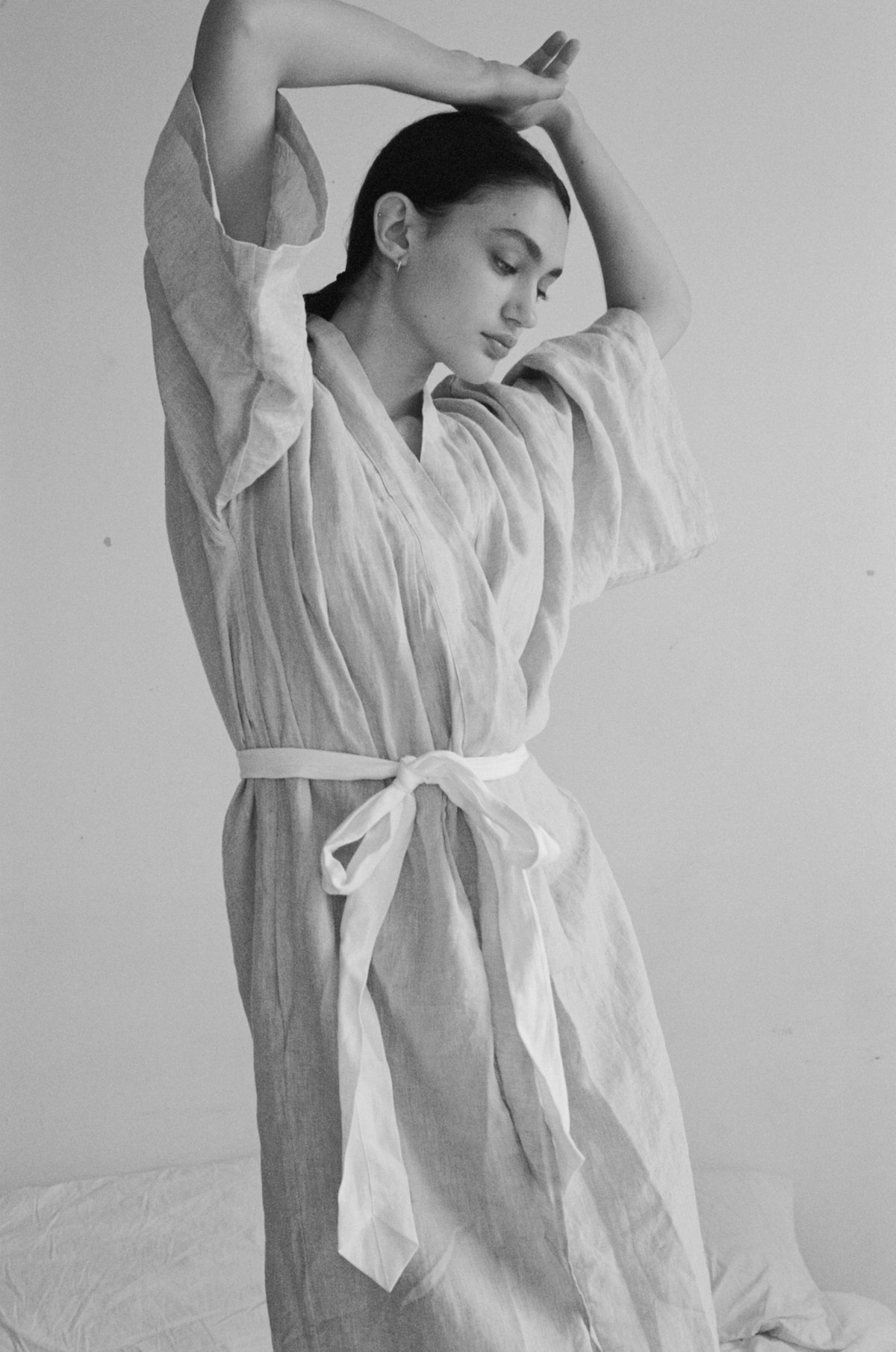 Deiji Studios The 02 Full Length Robe - Oatmeal | Garmentory