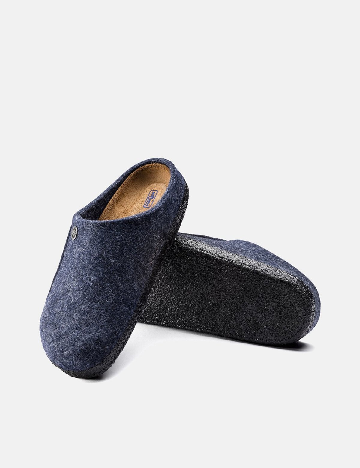 Birkenstock Zermatt Soft Footbed Regular Slipper - Dark Blue | Garmentory