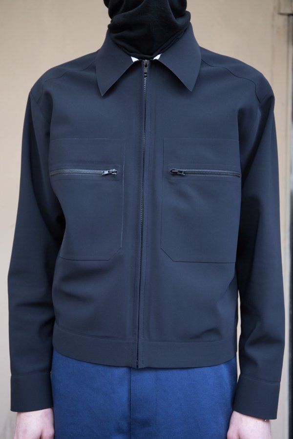 GR10K Microfibre Bonded Blouson Jacket - Black | Garmentory